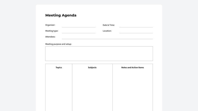 Meeting & Workshop Templates | Moqups