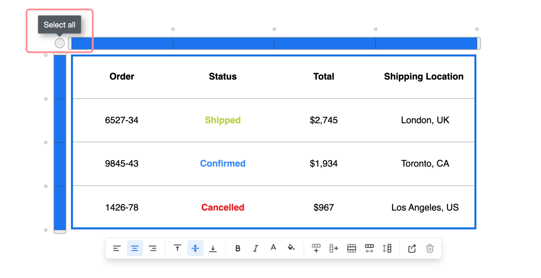 Tables and grids | Moqups Help Center