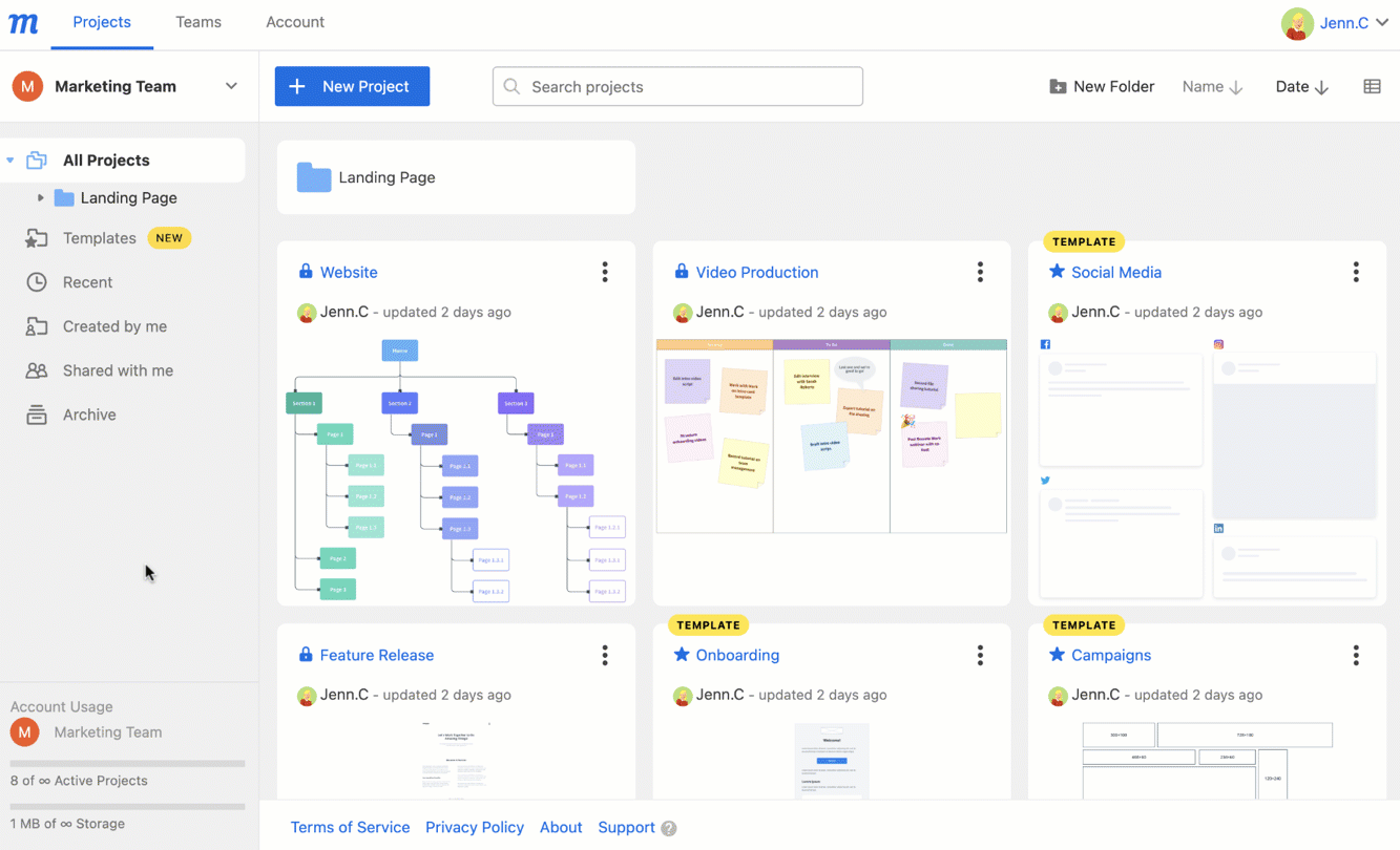 Create and Share Custom Templates | Moqups