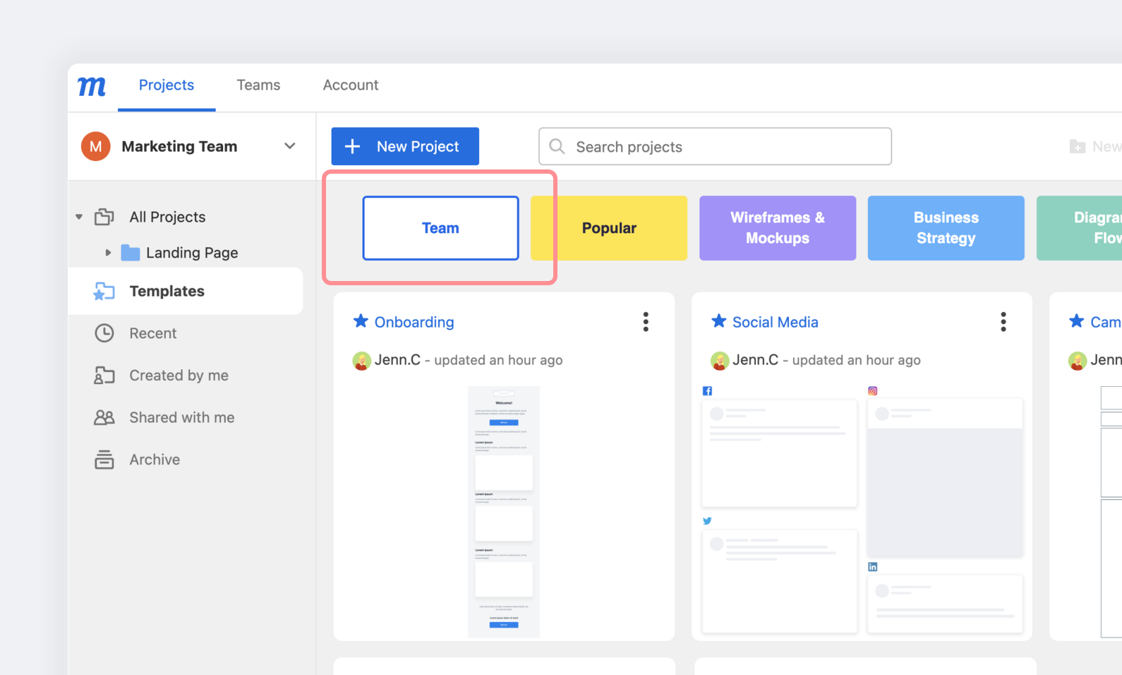 Guide to Templates | Moqups